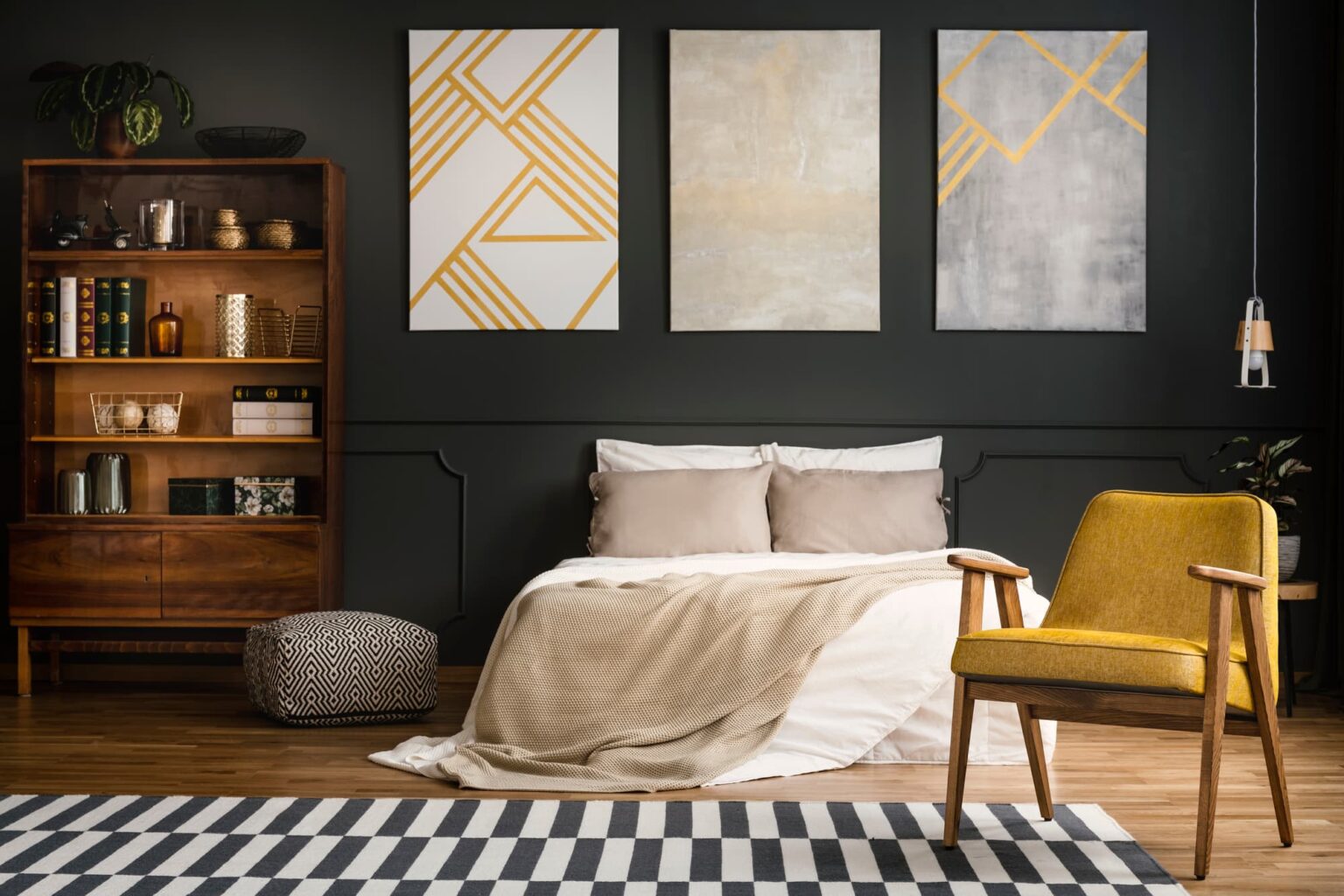 Zwart witte strepen in het interieur - InterieurInspiratie